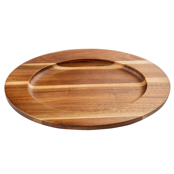 Acacia Wood Underliner for Cast Iron Oval Skillet