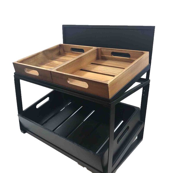 Two-Tiered Crate Frame Riser