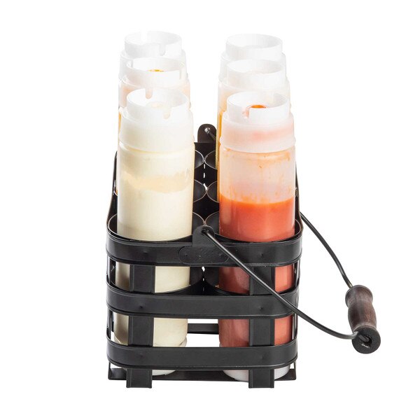 Forge Collection Squeeze Bottle Caddy, Holds 6 Bottles