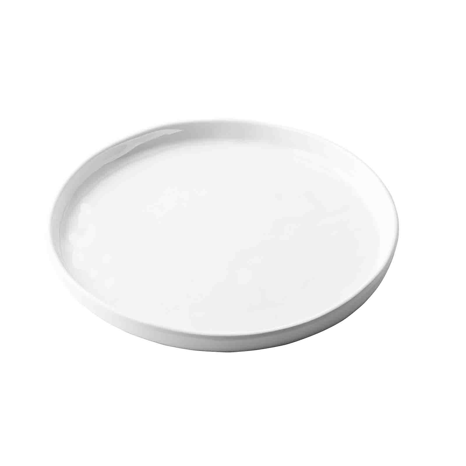 Ridge Collection™ 7.5" Round Serving Plate, White