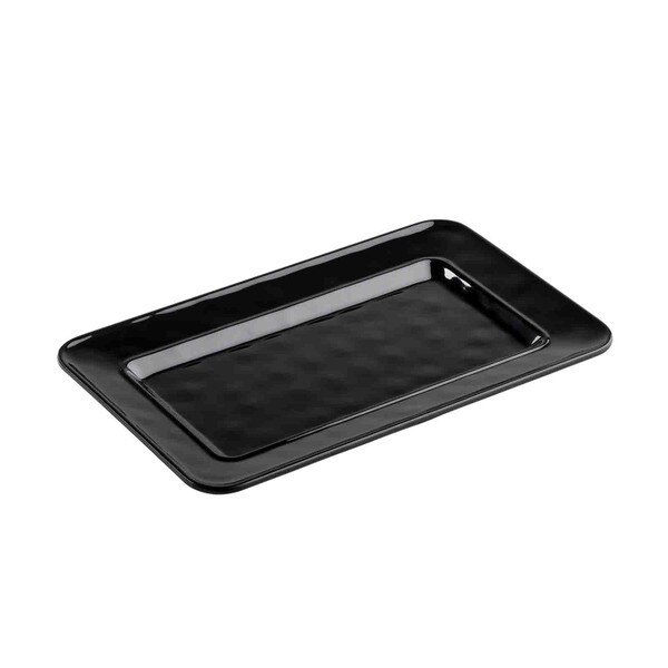 Ridge Collection™ Small Rectangular Serving Platter, Black