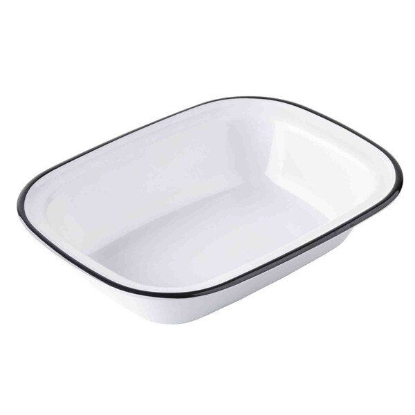 Canteen Collection 48oz Rectangular Serving Pan with Black Edge