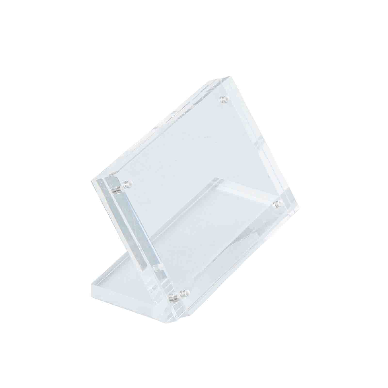 2.5" Rectangular Acrylic Sign Holder with Magnets