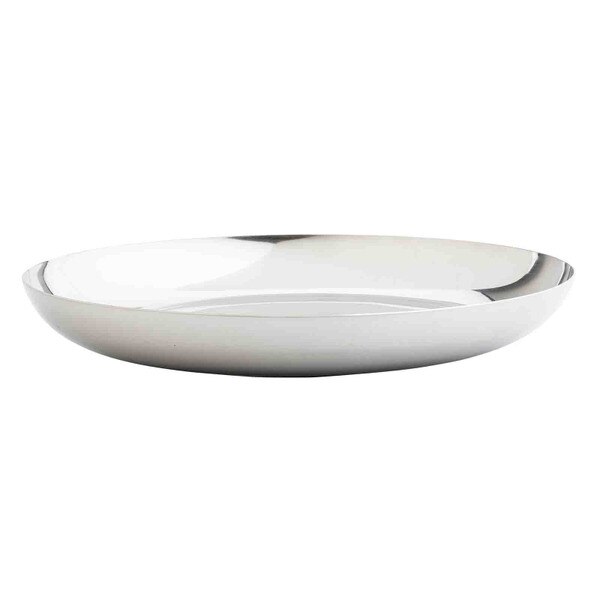 Large Silver Round Bowl