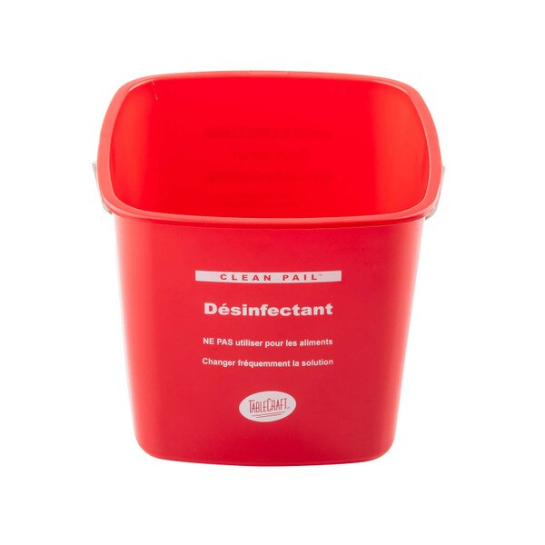 Medium Clean Pail™ Red (Sanitize)