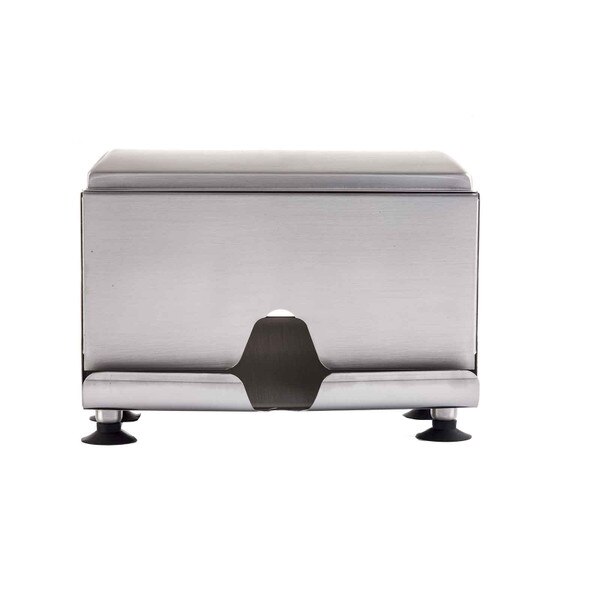 Two-Sided Straw Dispenser, Stainless Steel