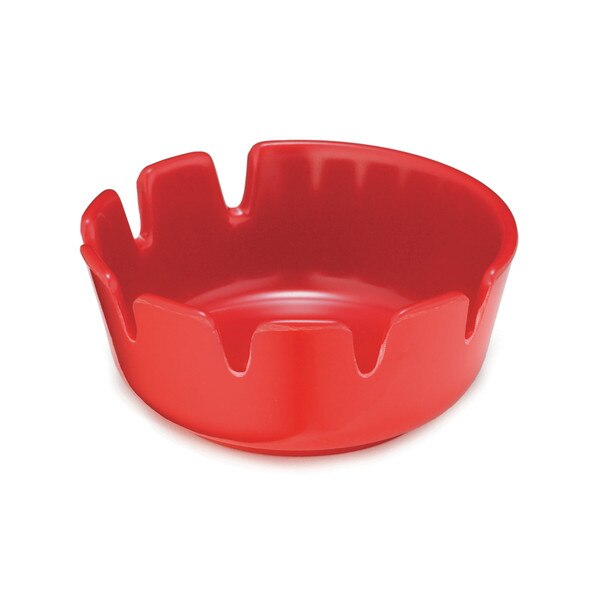 4" Red Deepwell Ashtray