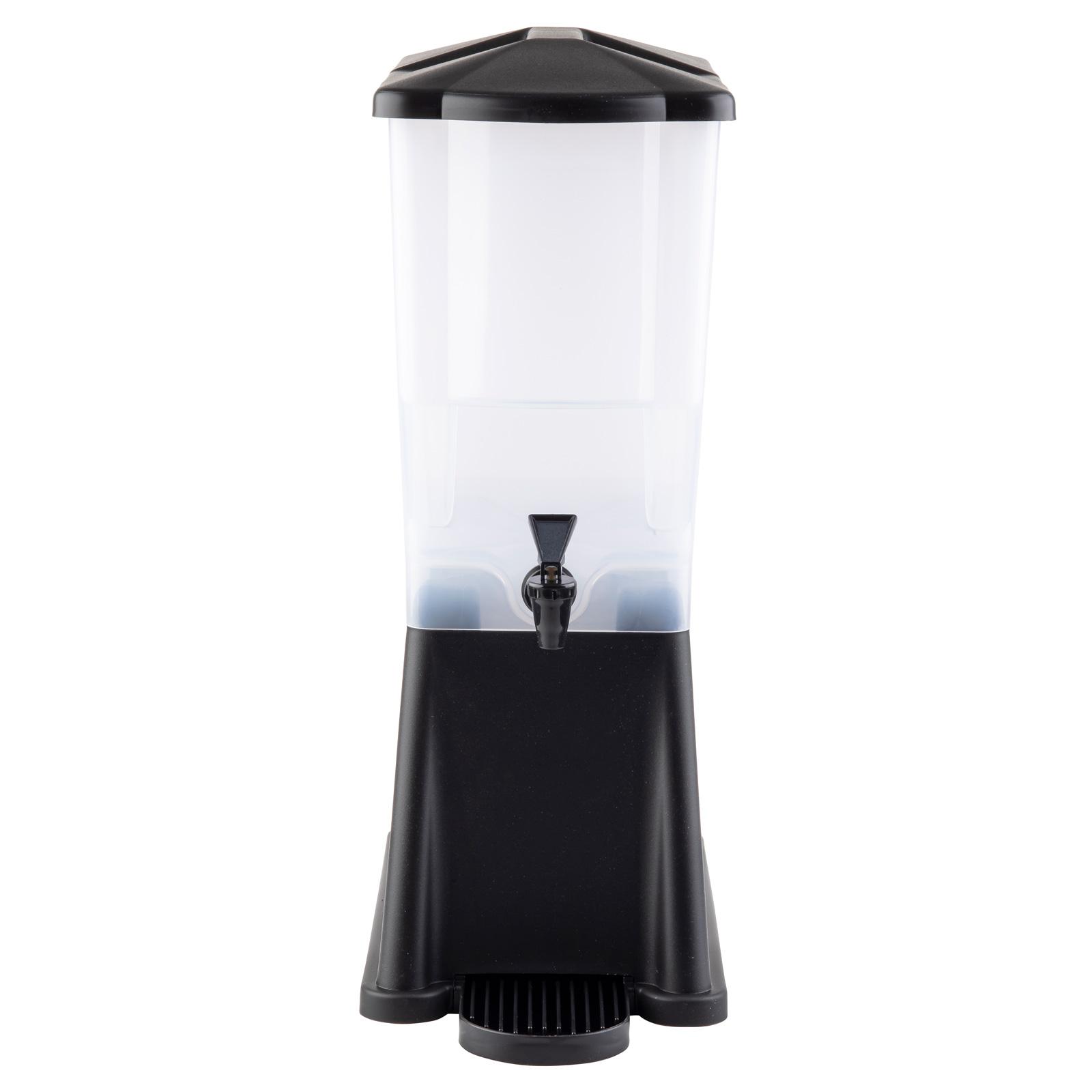 3 Gal Slimline Single Beverage Dispenser, Black