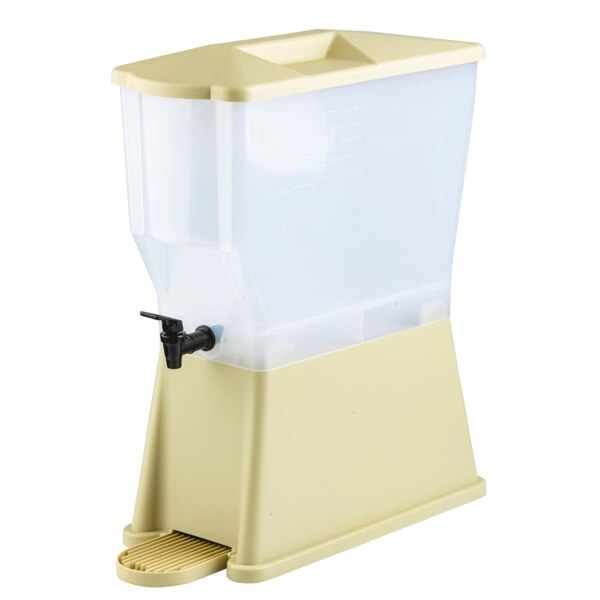 3 Gal Slimline Single Beverage Dispenser, Almond