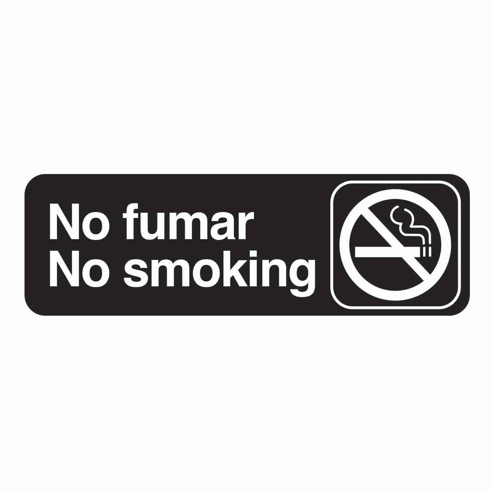Rectangular Sign "No Fumar/No Smoking"