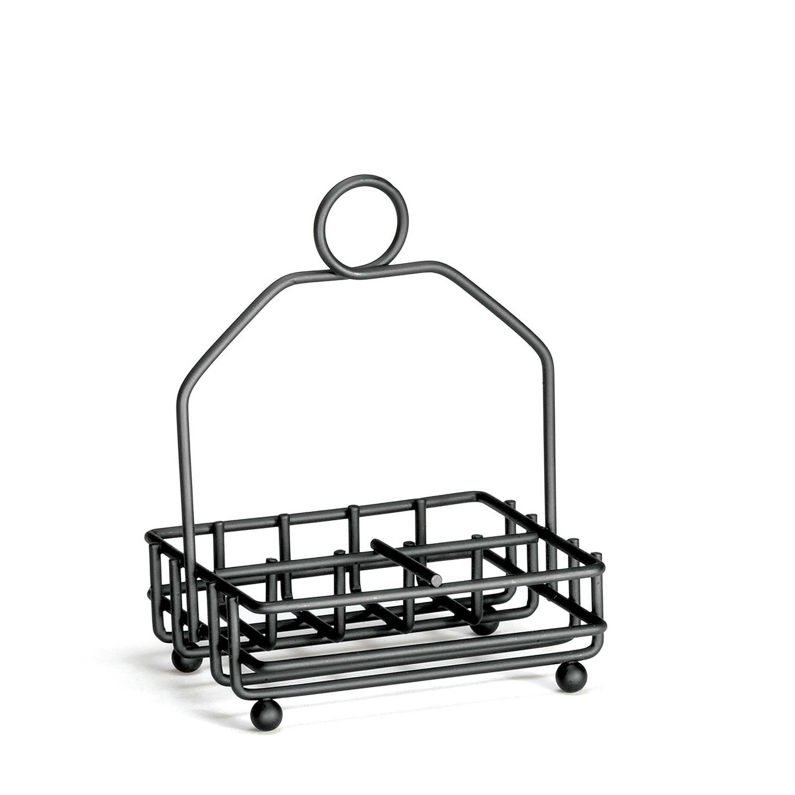 Black Combination Condiment Rack