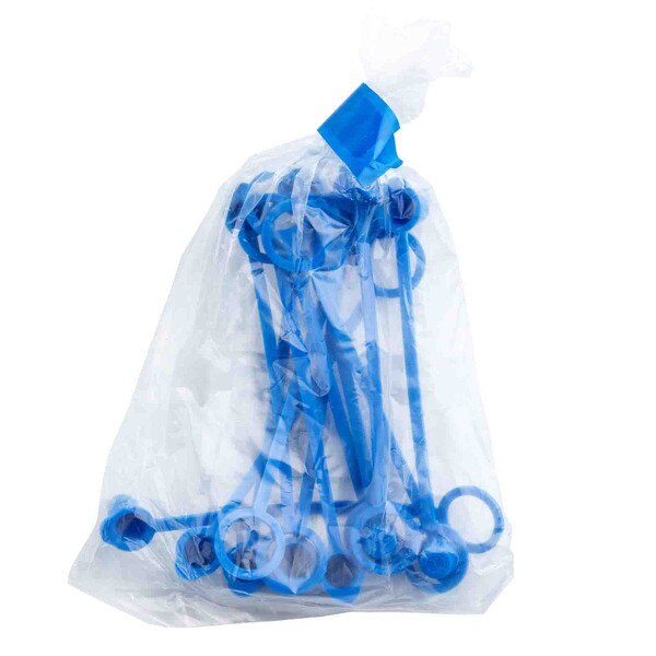 Sani-Cap™ Tethered Cap, Blue, Pack of 12