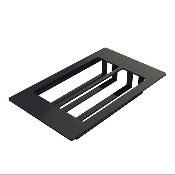 Contemporary Collection™ Single Well 2-Vessel Cold Well Template, Black