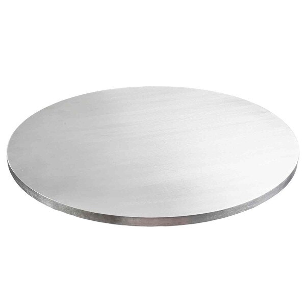 24" Round Table Cover Brushed Finish