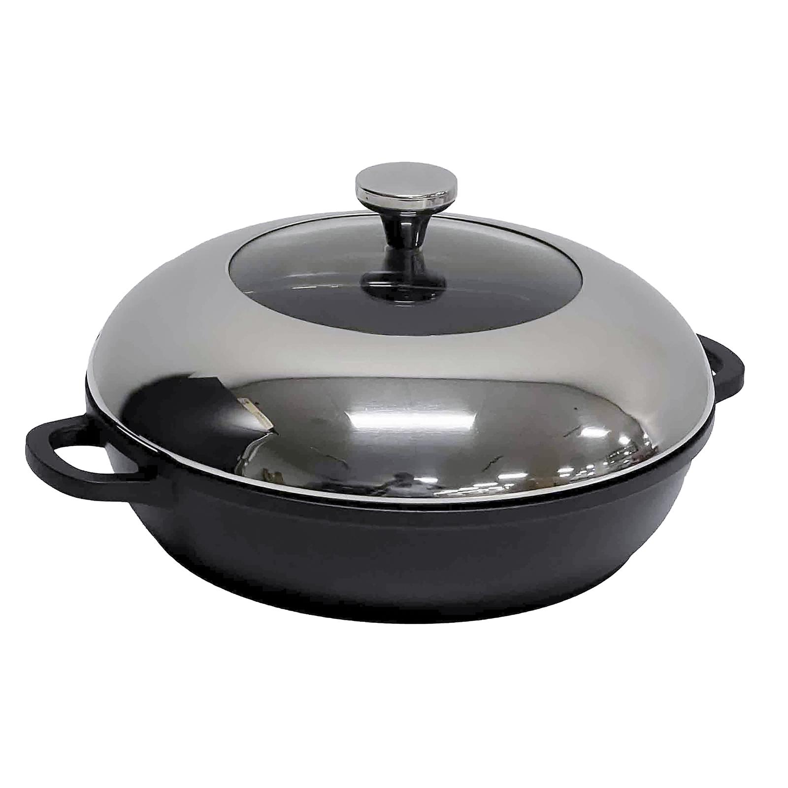 Die-Cast Cookware Round Wok
